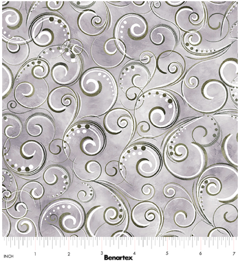 Pearl Splendor - Dove Gray by Benartex – Paradise Quilting