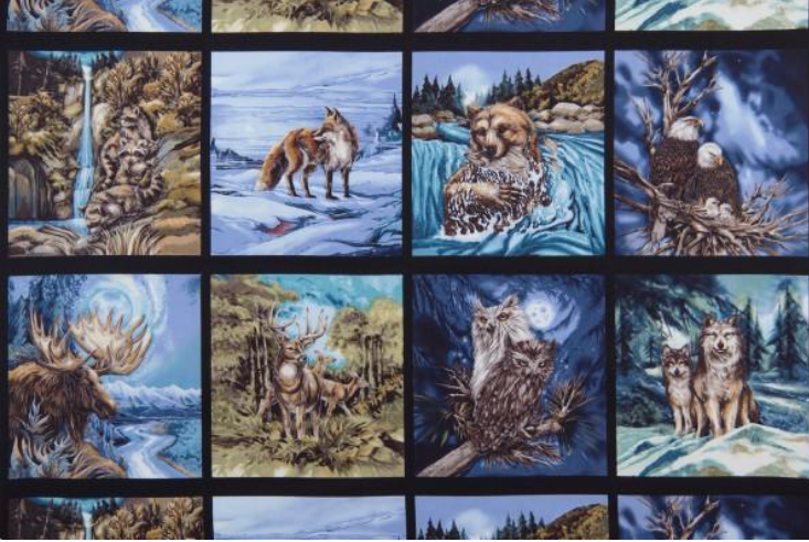 North American Wildlife 3 Digital Panel by Jody Bergsma for Robert Kau ...
