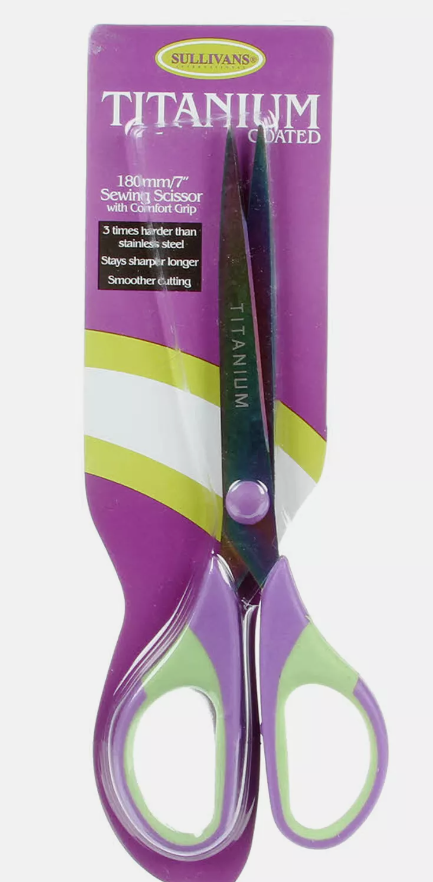 Sullivans 7 Inch Sewing Titanium Coated Scissors – Paradise Quilting
