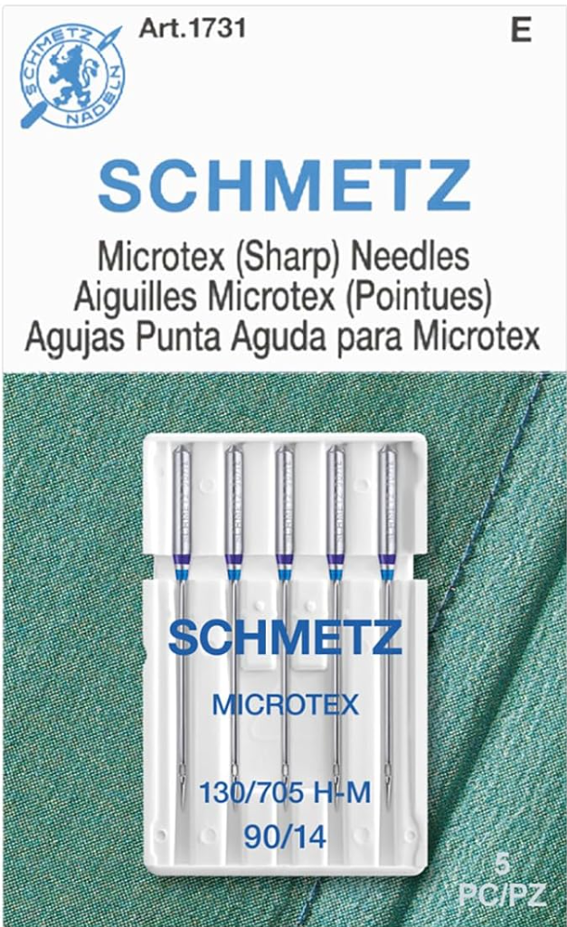 Schmetz - Microtex (Sharp) Machine Needles 90/14 – Paradise Quilting