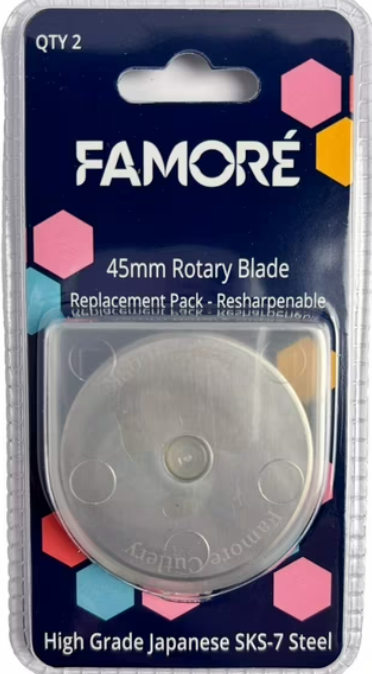 Famore - Replacement Blades - 45mm 2 Pk. – Paradise Quilting