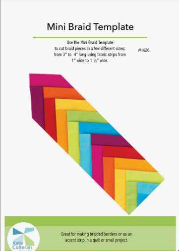 Mini Braid Template by Kate Colleran Designs – Paradise Quilting
