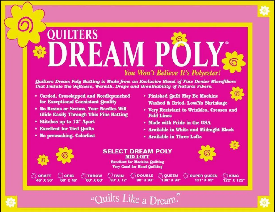 Quilters Dream Poly Select - Mid Loft - Queen – Paradise Quilting