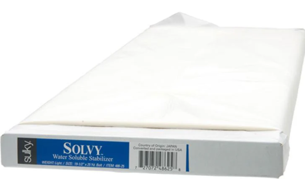 Sulky - Solvy Water Soluble Stabilizer Light Weight 486-25 19 1/2" Wid ...