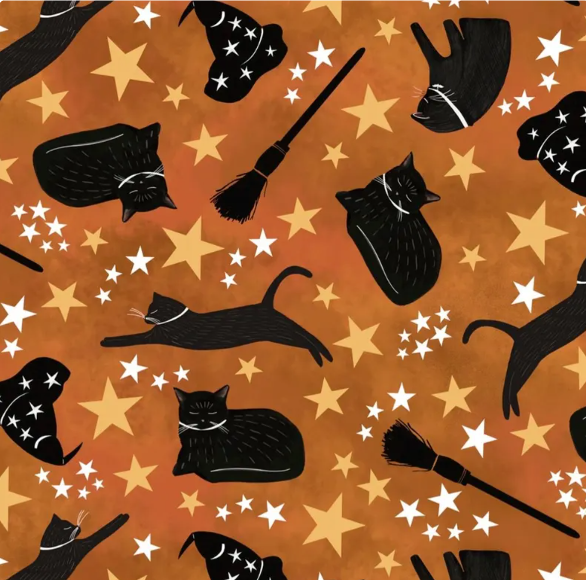Practical Magic - Black Cat Toss 05362 by P&B Textiles – Paradise Quilting