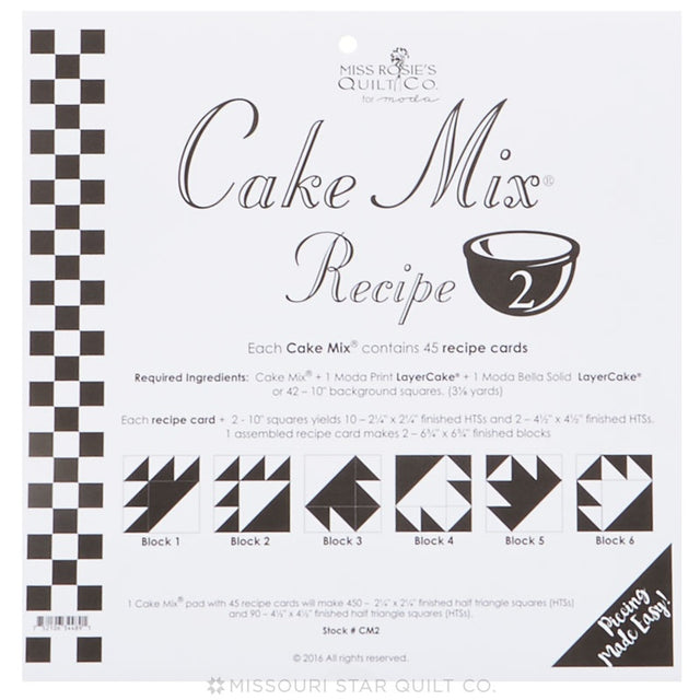 Cake Mix Recipe 2 by Moda – Paradise Quilting