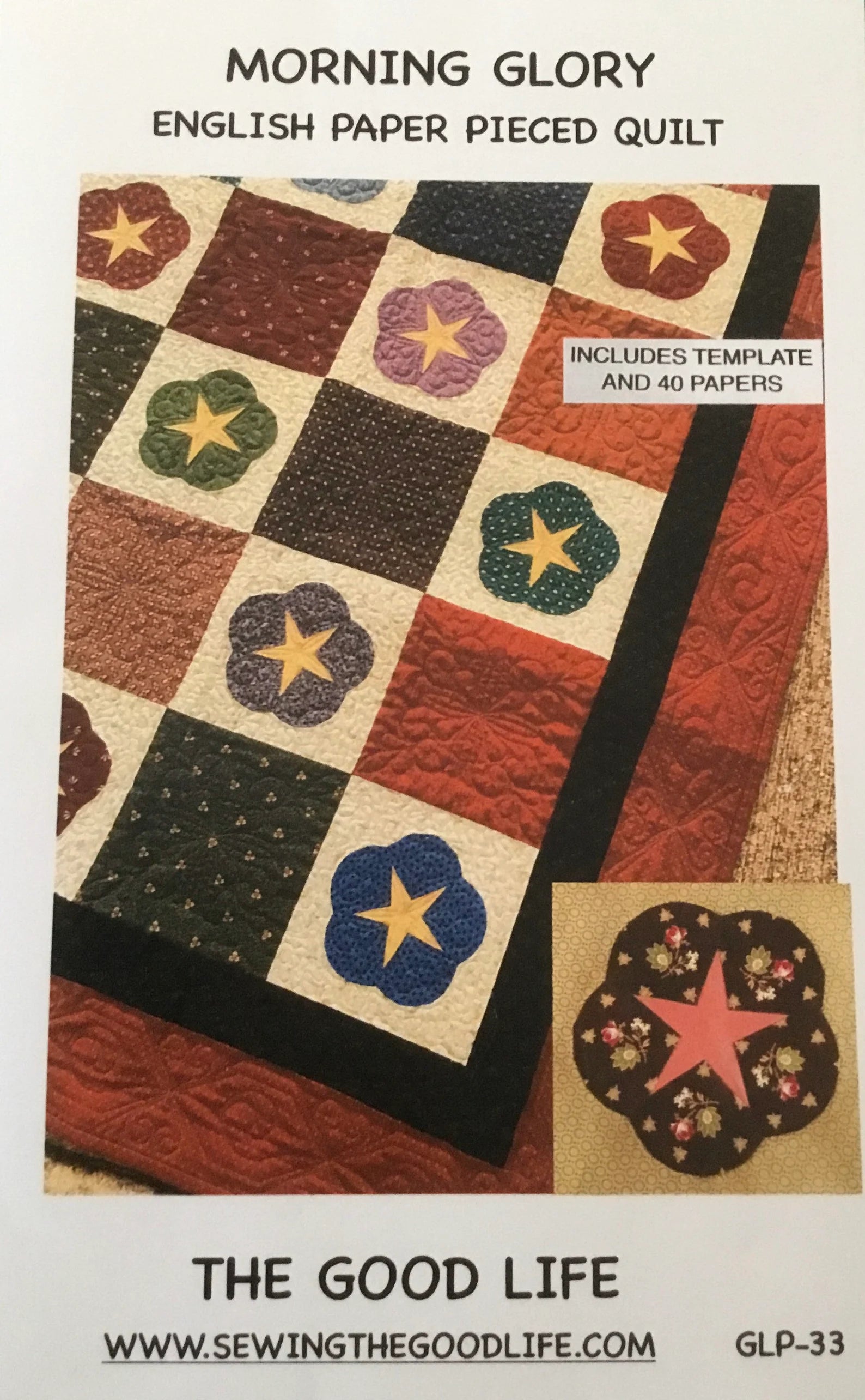 Morning Glory English Paper Pieced Quilt by The Good Life – Paradise ...